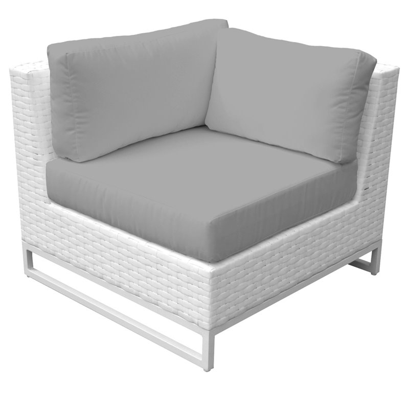 TKC Miami Corner Patio Chair in Gray | Homesquare