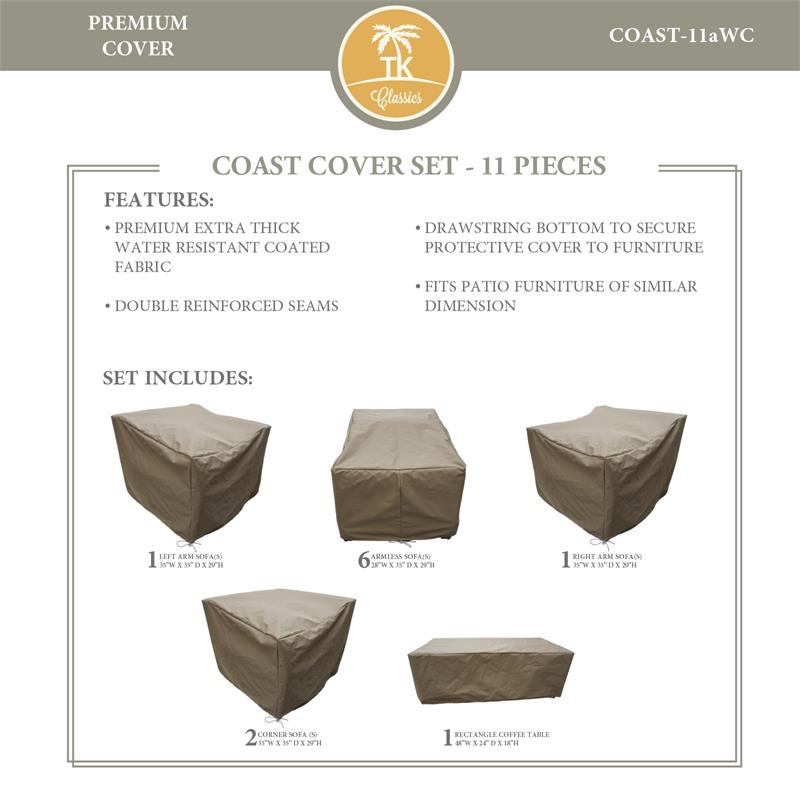 TK Classics Coast Patio Protective Cover Set 11a in Beige | Homesquare