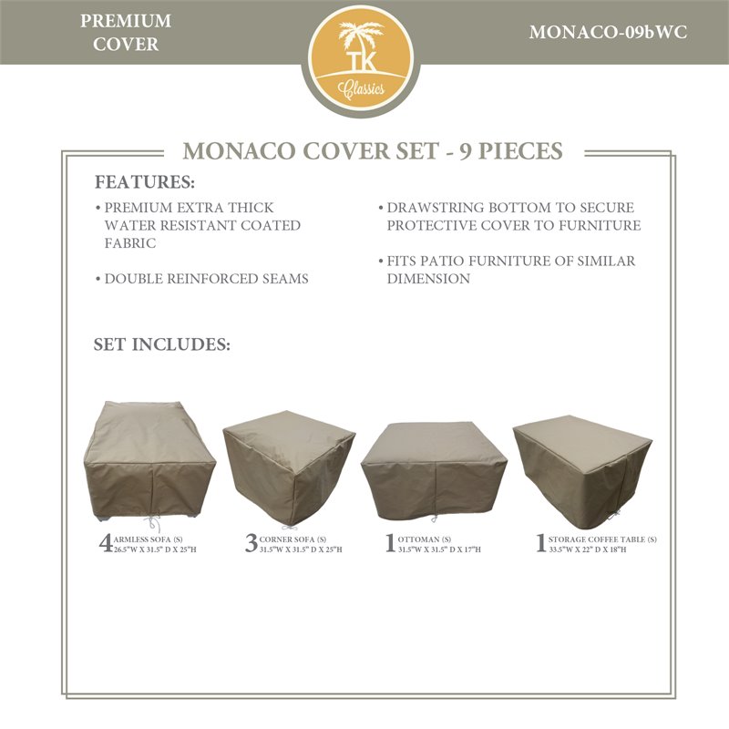MONACO-09b Protective Cover Set | Homesquare