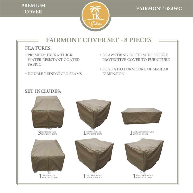 FAIRMONT-08d Protective Cover Set | Homesquare