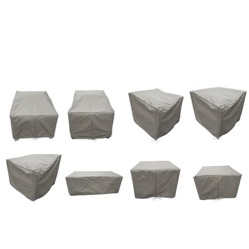 MIAMI-08g Protective Cover Set in Gray | Homesquare