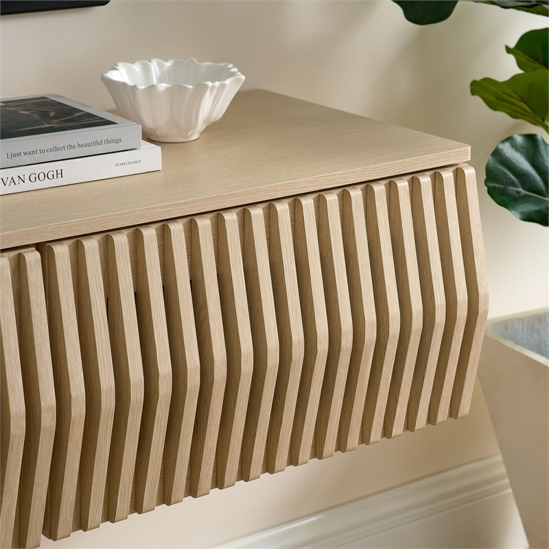 Vaughn Wall Mount TV Stand in Ash