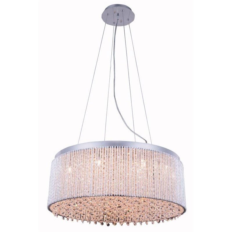 Elegant Lighting Influx 24" 14 Light Royal Crystal Chandelier ...