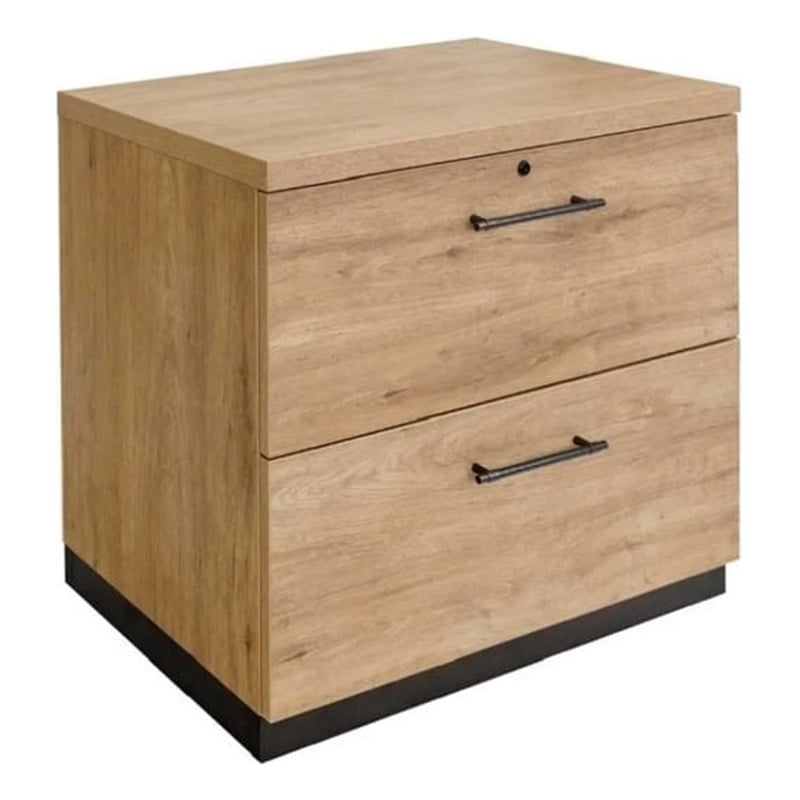 Martin Furniture Contemporary Wood Lateral File Cabinet in Light Brown ...