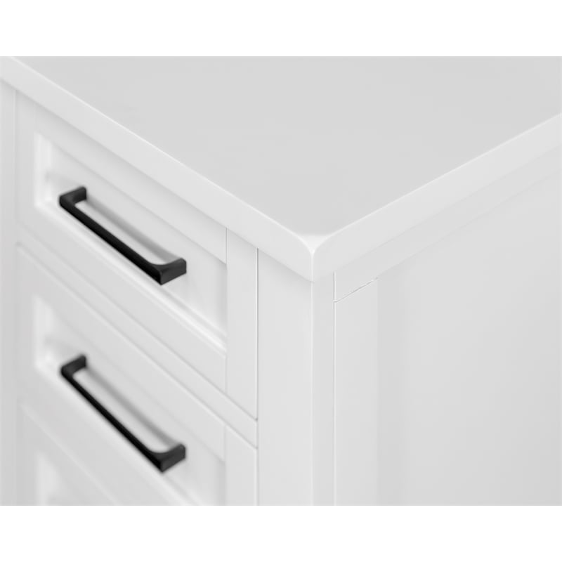 Modern Wood L-Desk & Return Writing Table & Return Office White | Cymax ...