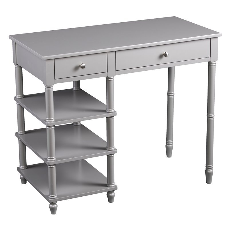 Southern Enterprises Marley Transitional Writing Desk in Gray - HO0381
