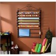 SEI Furniture Evelyn Easel-Wall Mount Craft Storage Rack in Black ...