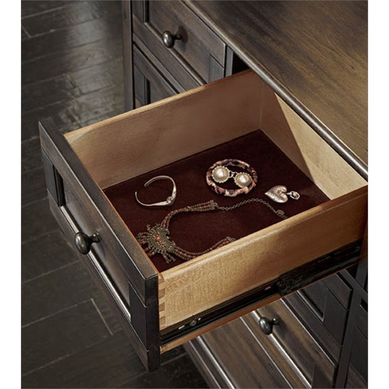 A-America Westlake Master 10 Drawer Dresser in Dark Mahogany | Cymax ...