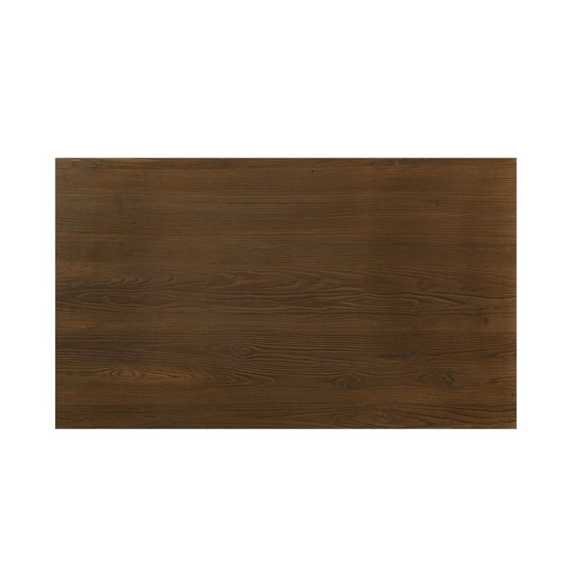 Furniture of America Mayfield Metal Rectangular Dining Table in Natural ...