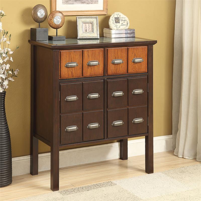 Furniture of America Issac Wood Multi-Storage Console Table in Walnut ...