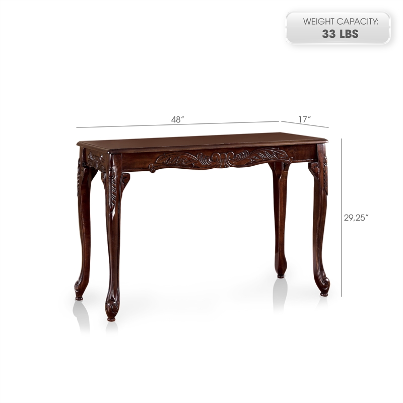 Dark cherry sofa table store