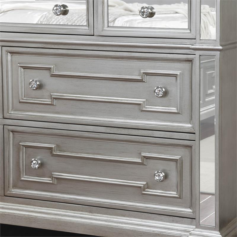 Furniture of america farrah 7 drawer mirrored dresser store