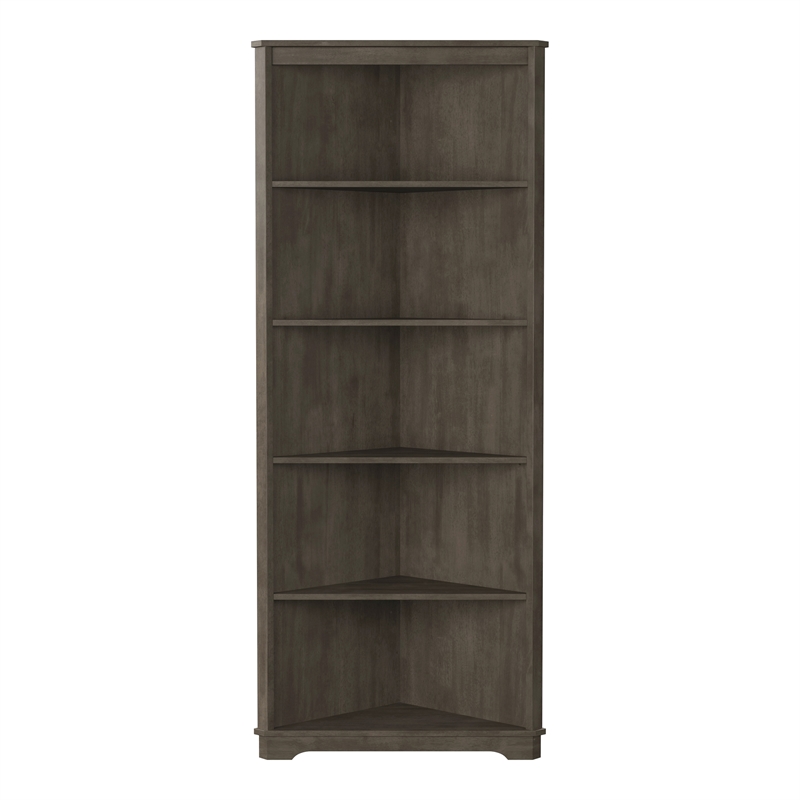 Furniture of America Blenham Transitional Wood Corner Bookcase in ...