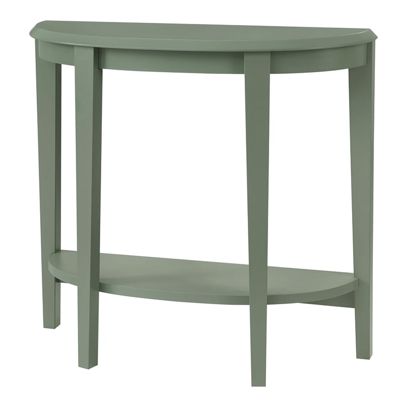 Furniture of America Eski Wood Console Table with Bottom Shelf in Sage ...