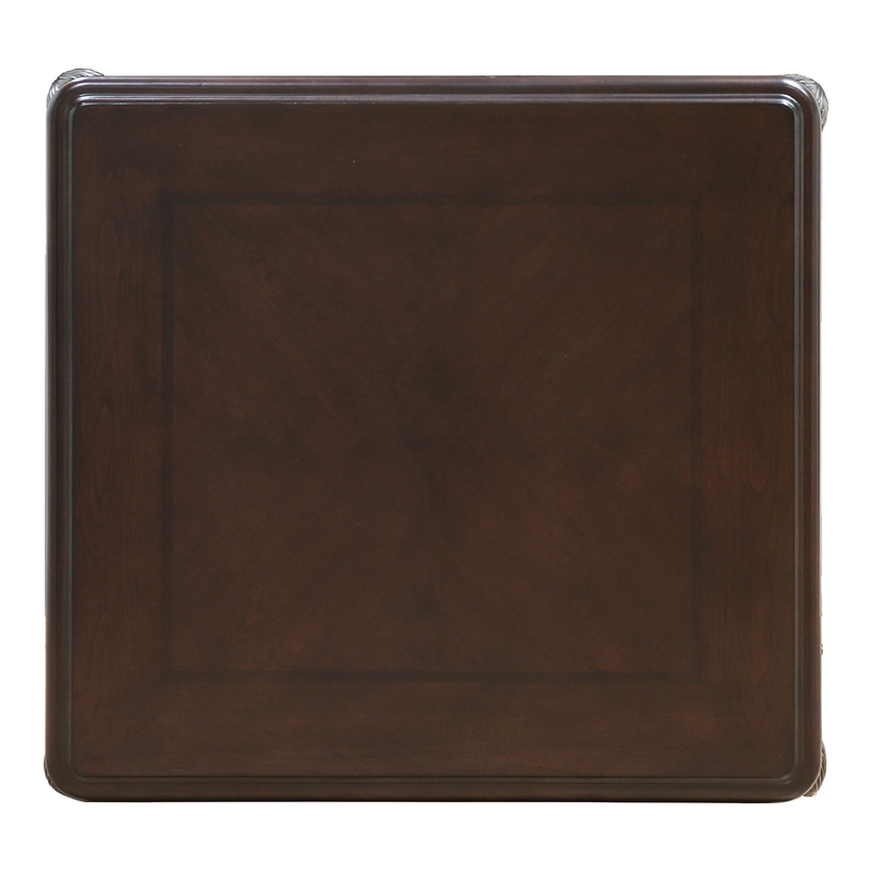 Furniture of America Adelaide Wood End Table with Cabriole Legs in Brown