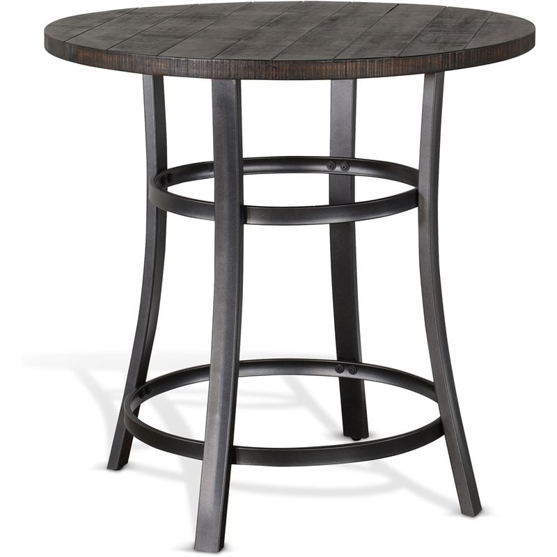 Sunny Designs Metroflex Mid-Century Wood Counter Height Table in ...