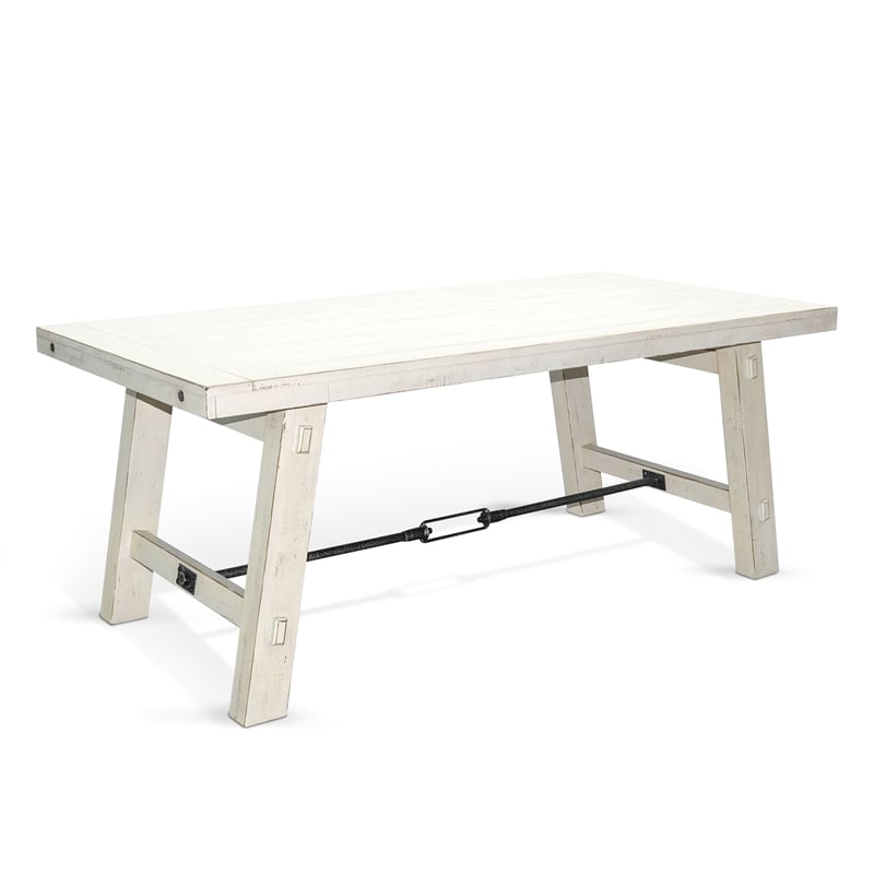 Sunny Designs Marina White Sand Dining Table | Bush Furniture Collection