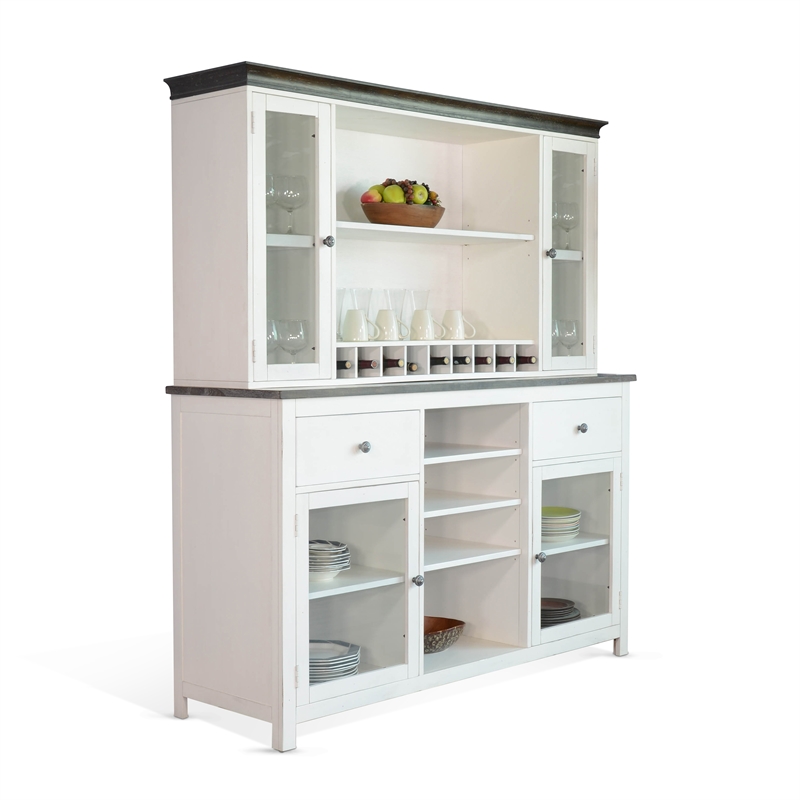 Sunny Designs Carriage House Buffet and Back Bar Cabinet | Bush ...