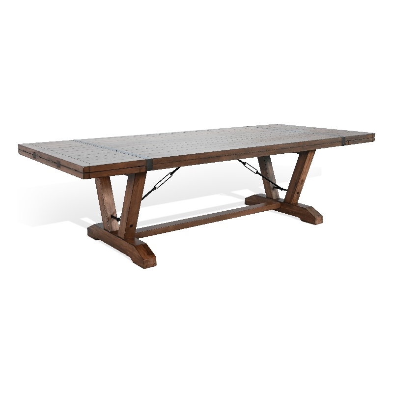 Sunny Designs Yellowstone Extension Table with Folding Leaves