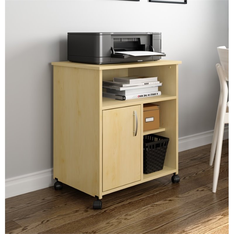 South Shore Axess Printer Cart in Natural Maple - 10769