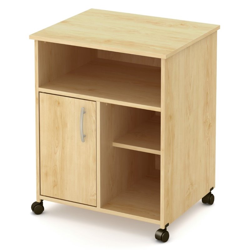 South Shore Axess Printer Cart in Natural Maple - 10769