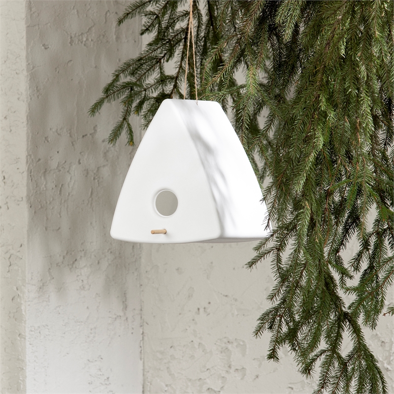 Triangle Decorative Birdhouse Dalya South Shore | Homesquare