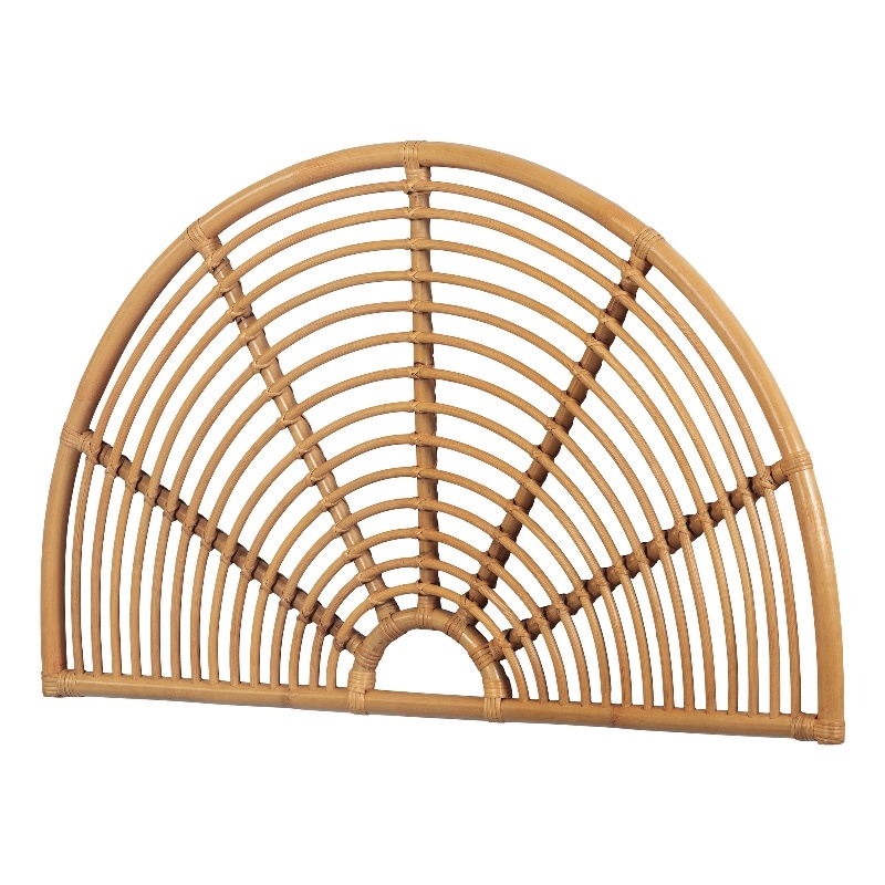 South Shore Bloom Rattan Wall-Mounted Headboard Rainbow Twin Natural ...