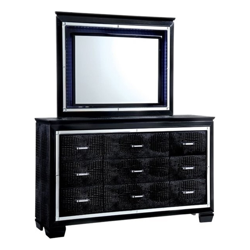 Black led dresser store
