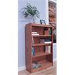 Bowery Hill Traditional 48" Tall 4-Shelf Wood Bookcase in Dry Oak ...