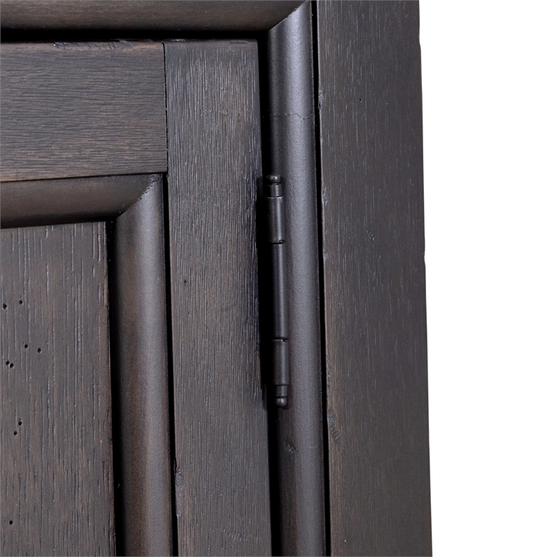 Bowery Hill Traditional Farmhouse Hall Buffet in Black Finish