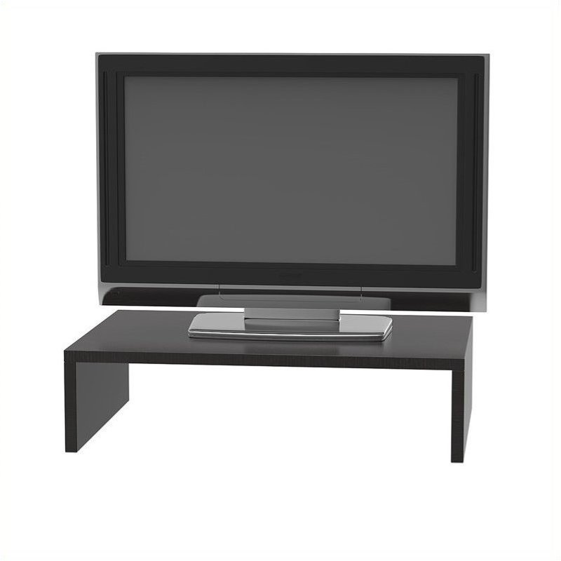 Pemberly Row Small Monitor Riser in Black | Homesquare