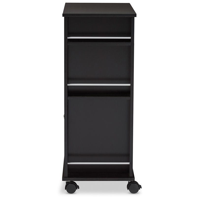 Pemberly Row Mobile Home Bar Cabinet in Dark Brown | Pemberly Row