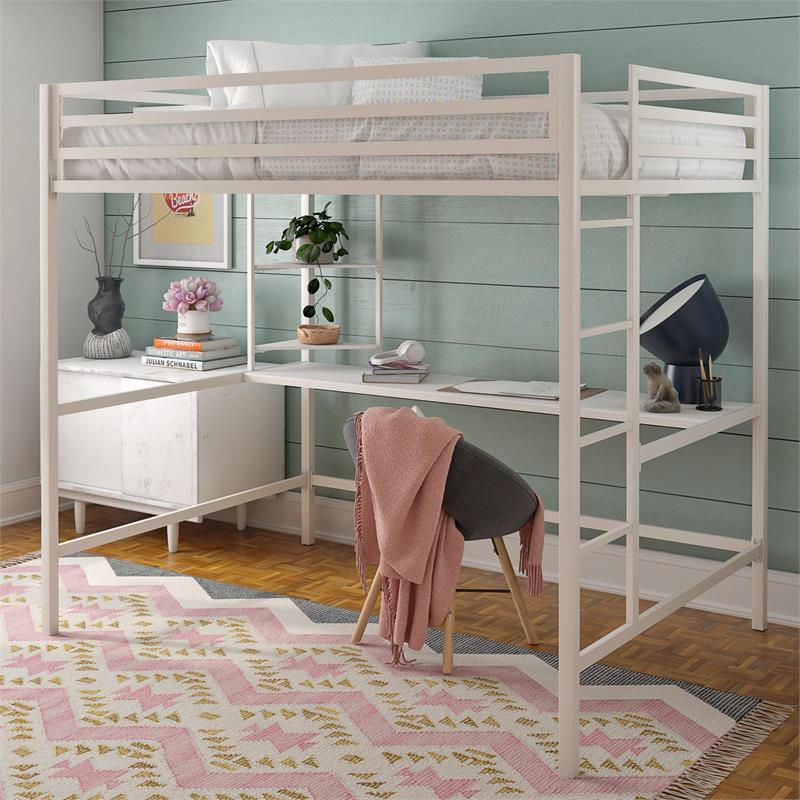 Pemberly row loft bed with desk store