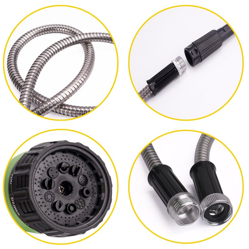 Pemberly Row 100' Steel Strong Heavy Duty Multi-Purpose Garden Hose ...