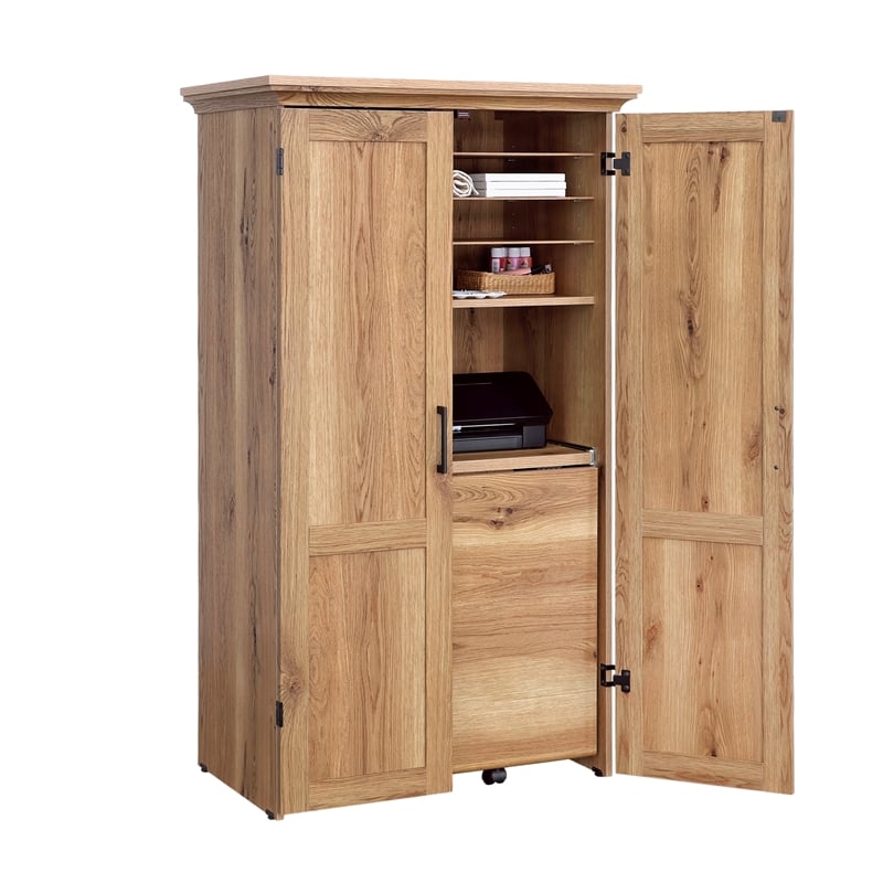 Timber storage cupboard store