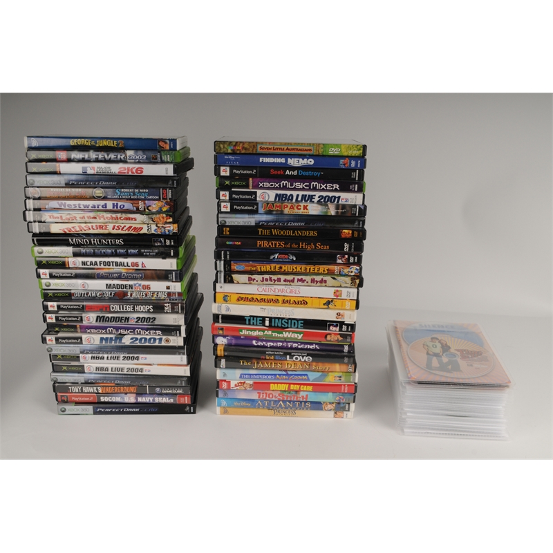 Pemberly Row 25 Pack Clear Pocketed Movie Sleeves For Discs (CDs DVDs ...