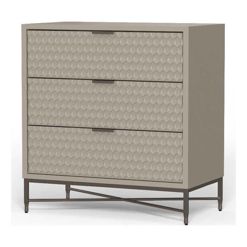 Pemberly Row Modern / Contemporary 3 Drawer Small Chest in Taupe ...