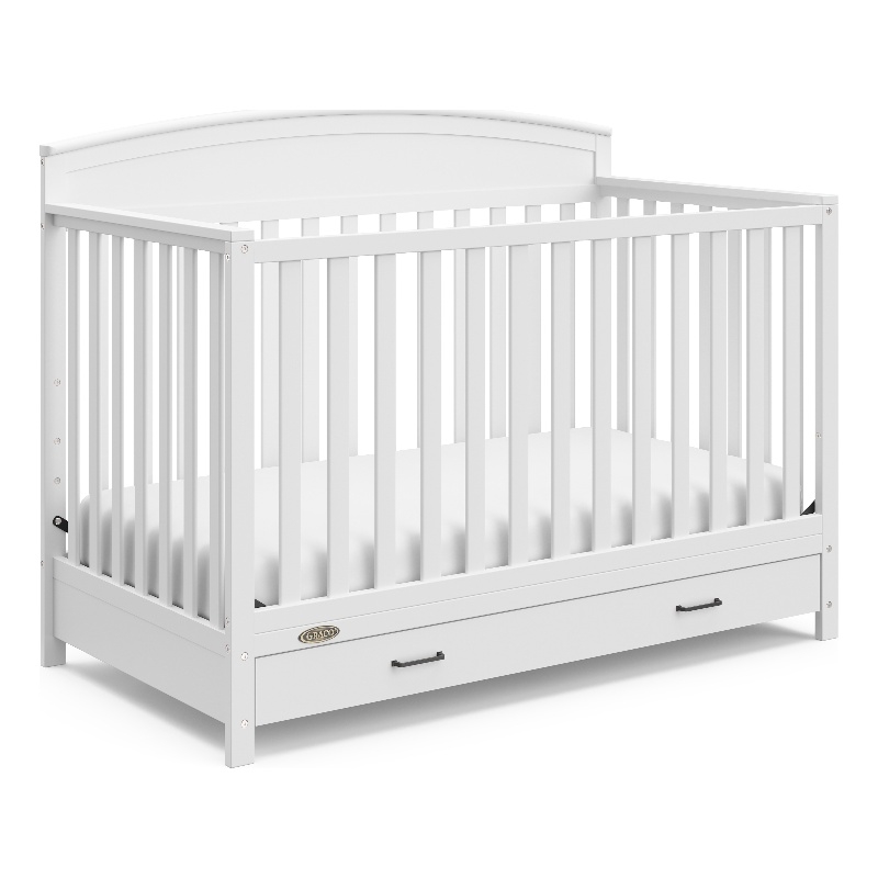 Graco Benton 5-in-1 Convertible Crib with Drawer - White | Cymax Business