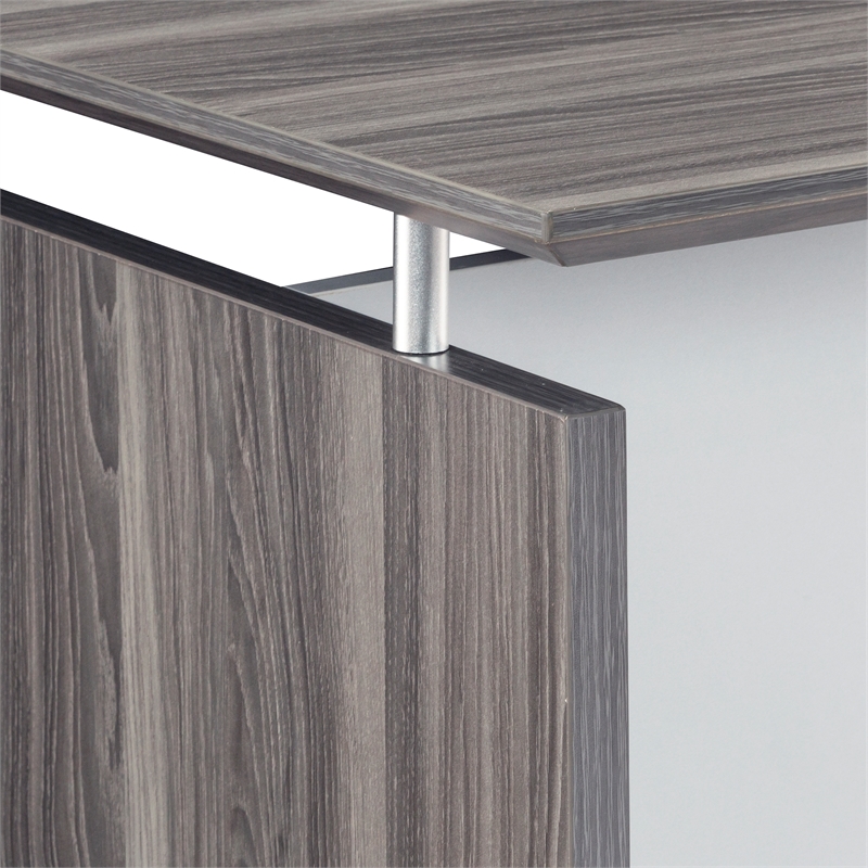 Mayline Medina Series 72" Computer Desk in Gray Steel | Cymax Business