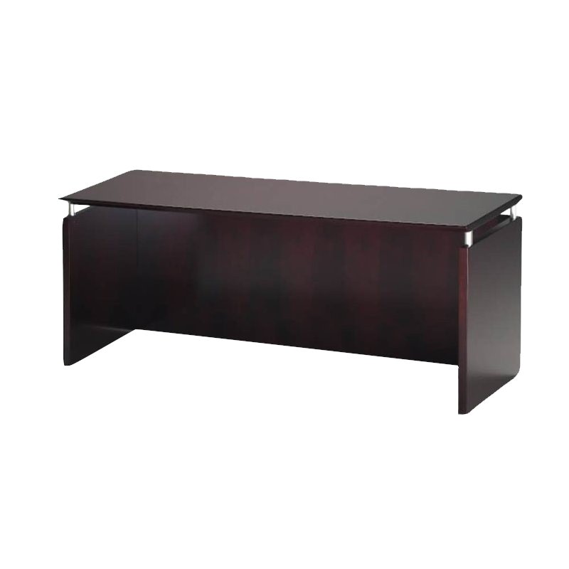 Mayline Napoli 72" Wood U-Shaped Computer Desk in Sierra Cherry | Cymax ...