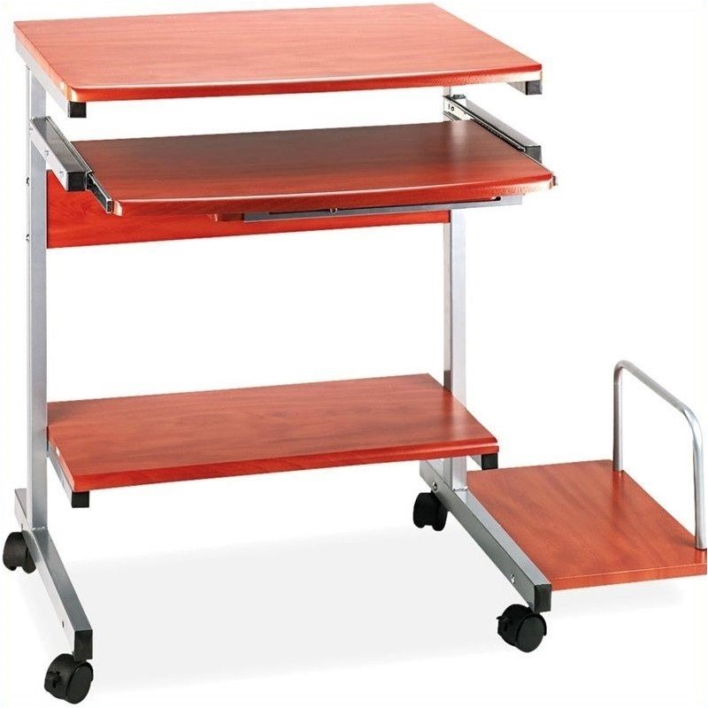 Mayline Eastwinds Portrait Mobile Wood Computer Cart - 946