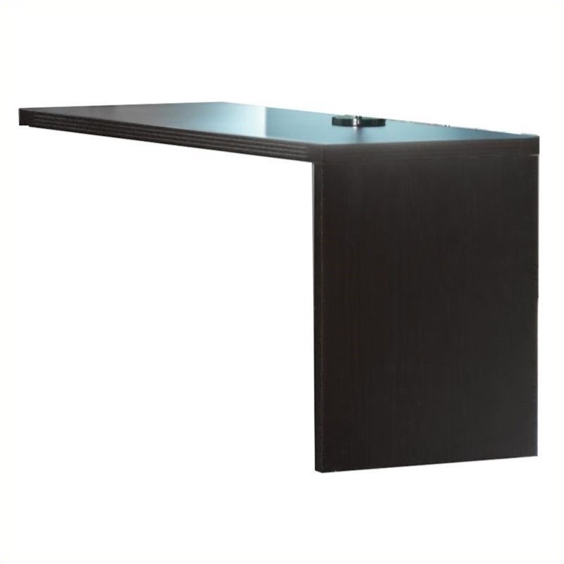 Mayline Aberdeen 72"" Extended Corner Computer Desk in Mocha | Cymax ...