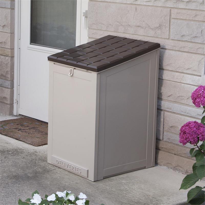 COSCO Outdoor Living BoxGuard Large Lockable Package Delivery Box in ...