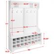 Prepac 24 Cubby 60" Hall Tree in White | Cymax Business