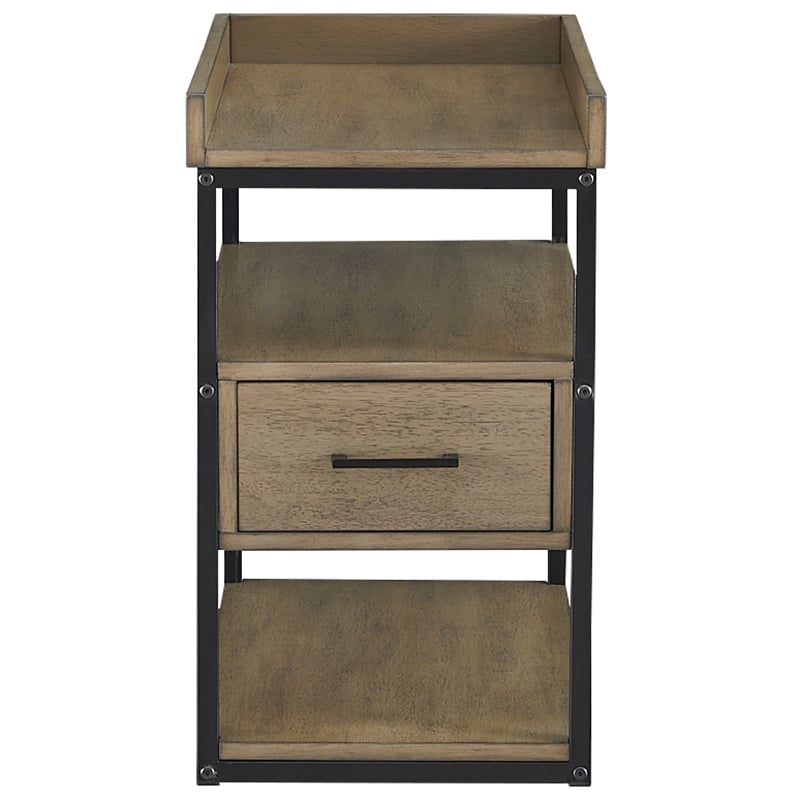 Progressive Furniture Chairsides III Wood Chairside Table in Sienne ...