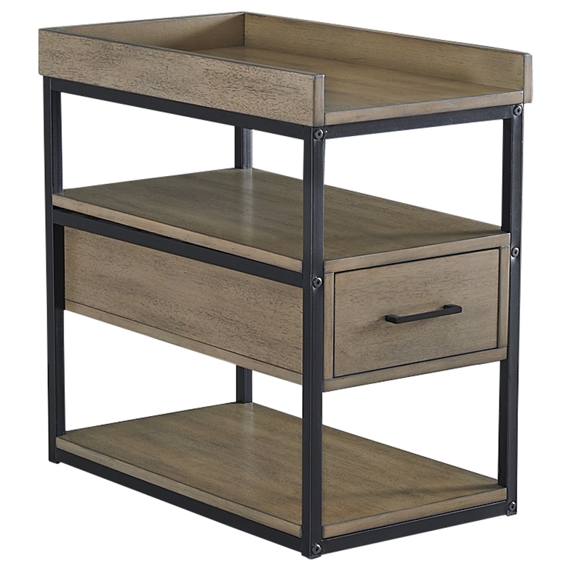 Progressive Furniture Chairsides III Wood Chairside Table in Sienne ...