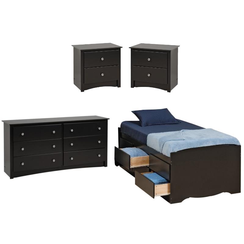 Full Size Black Bedroom Sets