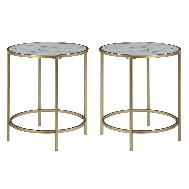Round End Tables, Round End Table, Round Side Tables | Cymax.com