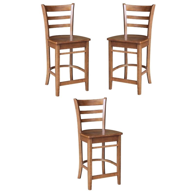 Counter Height (24 -27) Oak Bar Stools