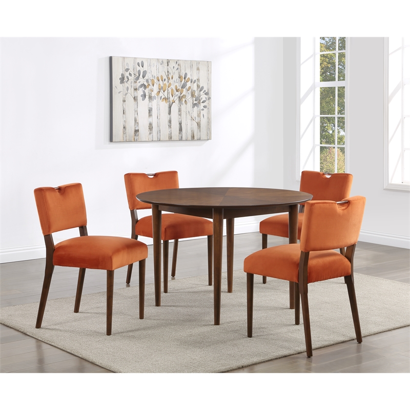 Burnt Orange Dining Room